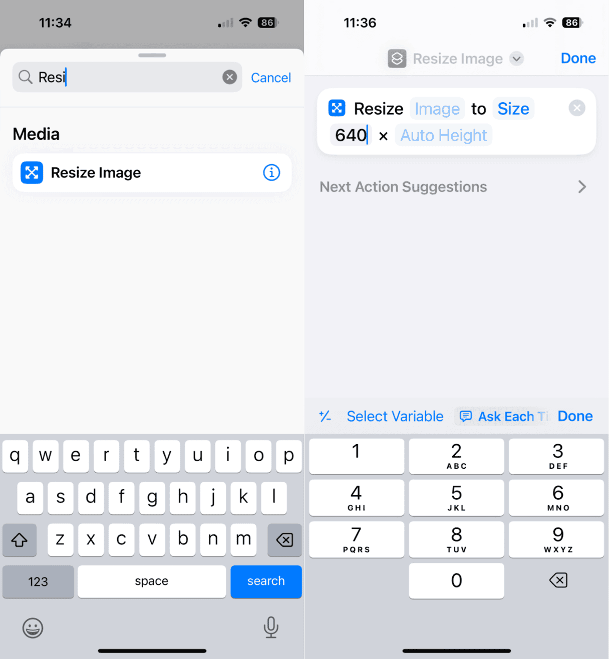 How to resize an image on an iPhone (with and without cropping)